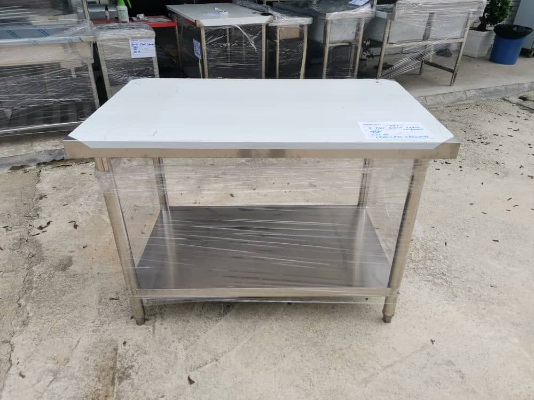 2 Tier Work Table (4ft) • Murah Kitchen Marketplace Malaysia