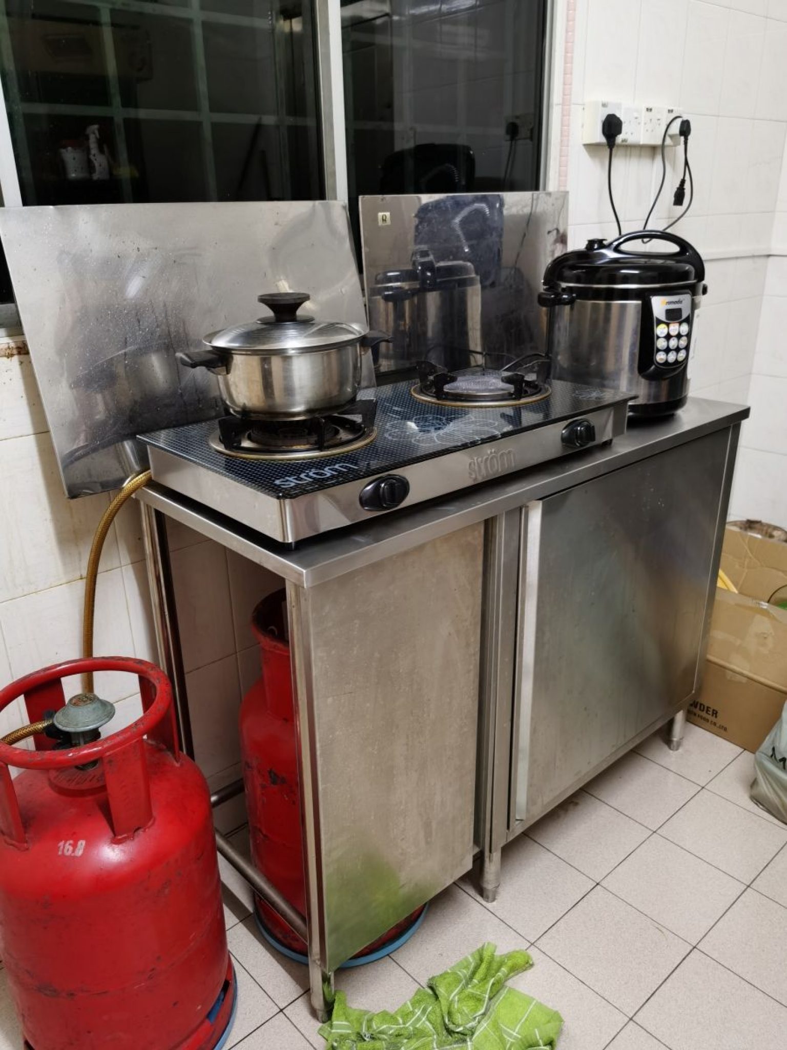 stainless steel cooking cabinet • Murah Kitchen Marketplace Malaysia