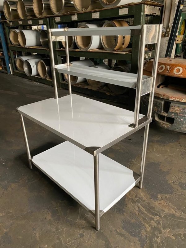 2 Tier Work Table + 2 Tier Over Shelf • Murah Kitchen Marketplace Malaysia