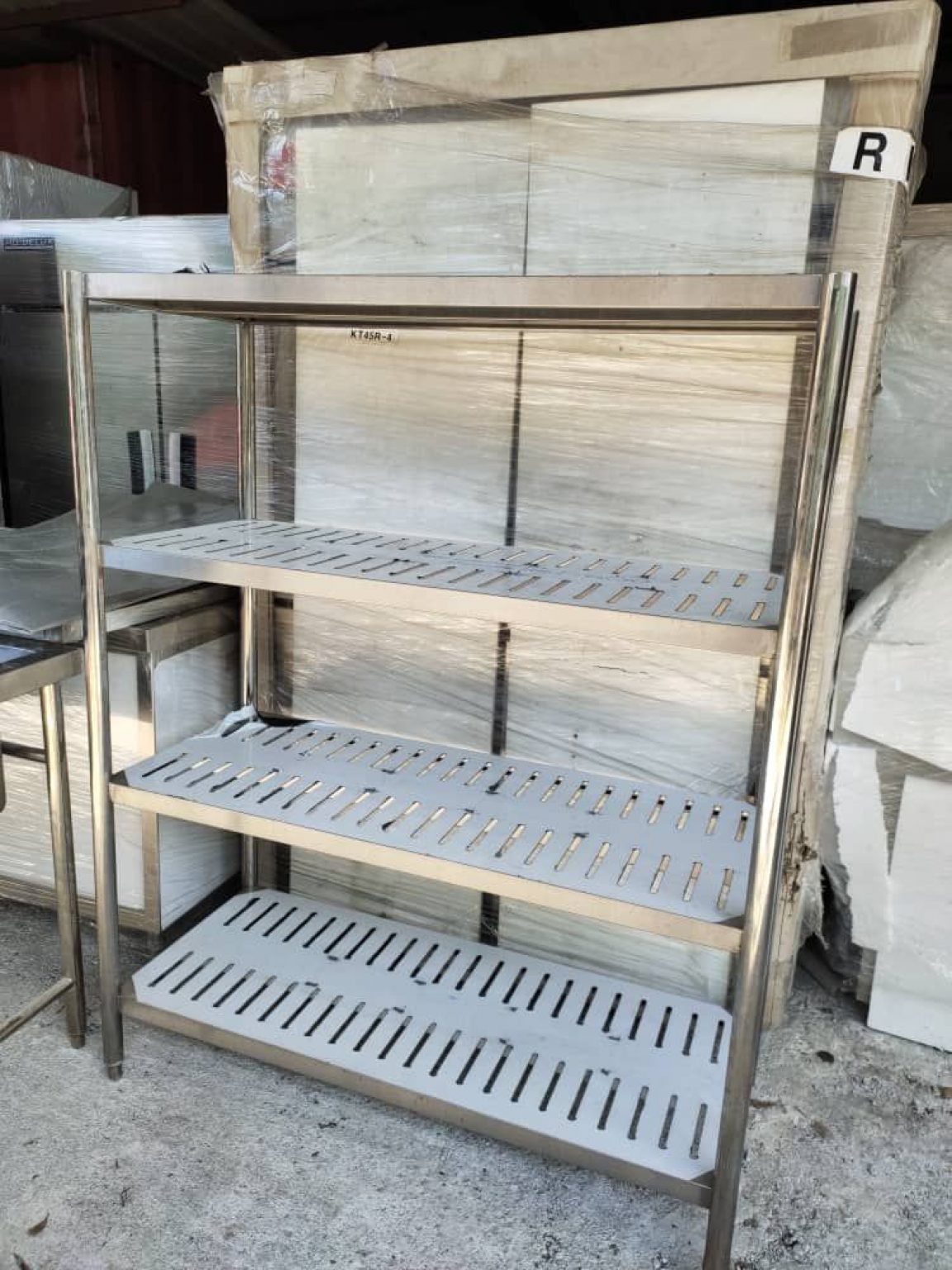 SS 4 TIERS PERFORATED RACK -SF200581 • Murah Kitchen Marketplace Malaysia
