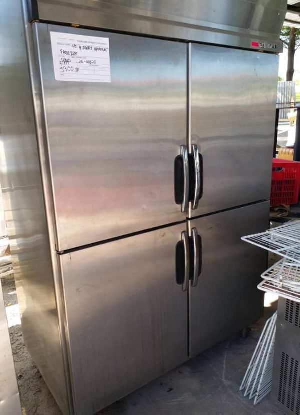 S/S 4 DOORS UPRIGHT FREEZER (USED) • Murah Kitchen Marketplace Malaysia