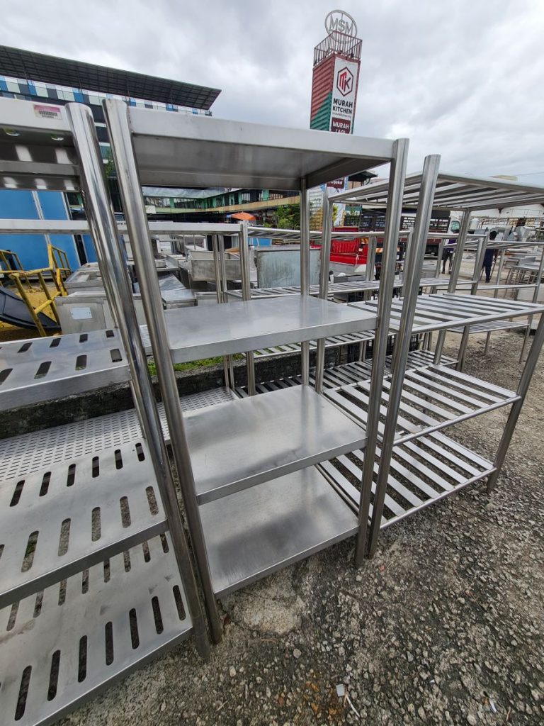 MK 012 - SS 4 TIER RACK SOLID • Murah Kitchen Marketplace Malaysia