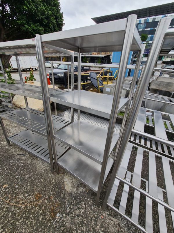 MK 012 - SS 4 TIER RACK SOLID • Murah Kitchen Marketplace Malaysia