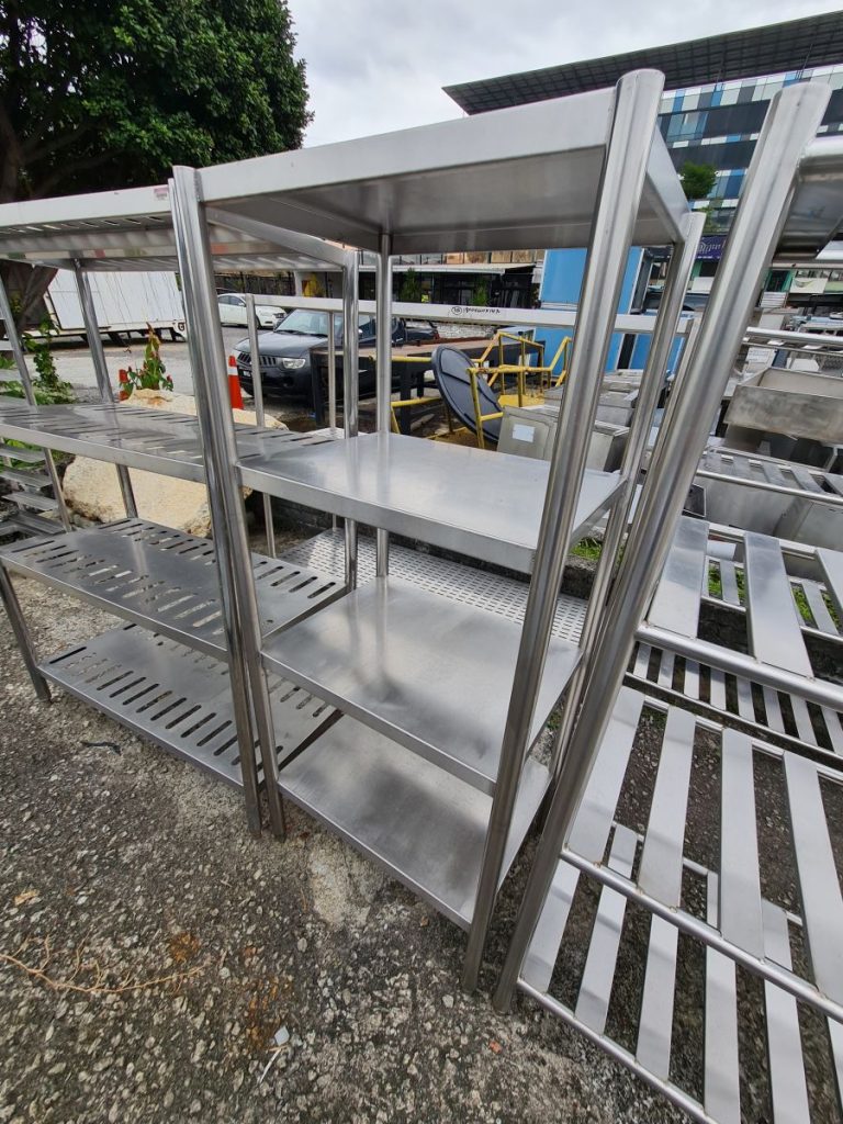 MK 012 - SS 4 TIER RACK SOLID • Murah Kitchen Marketplace Malaysia