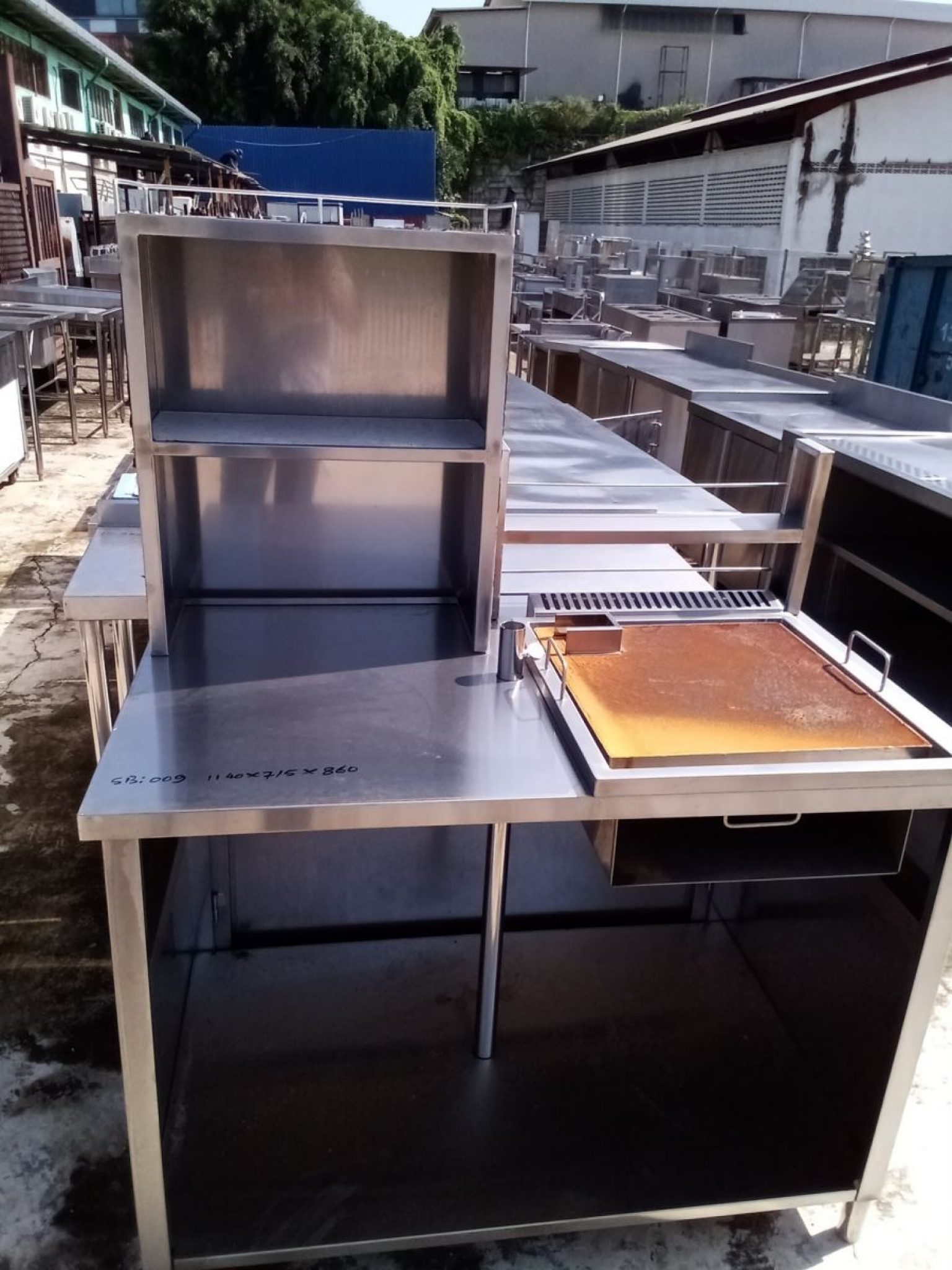 SB009 SS Burger Stall Lipat • Murah Kitchen Marketplace Malaysia