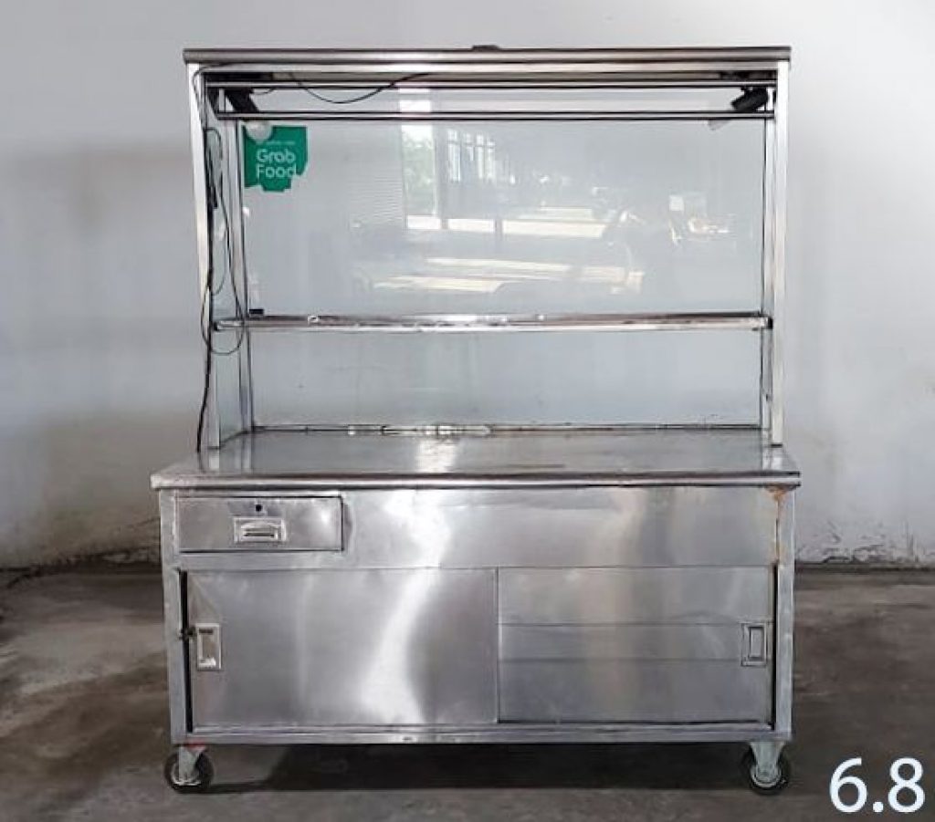 SS Chicken Rice Stall (Castor) Drawer + Door + OHS • Murah Kitchen ...