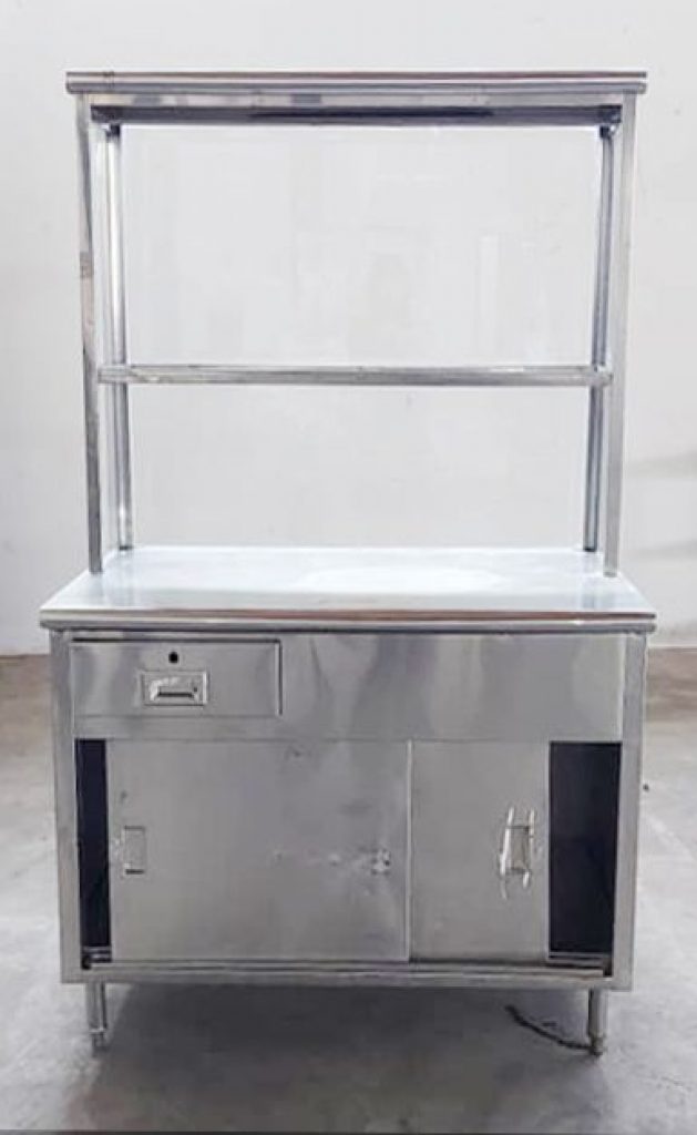 SS Mee Stall (Leg) with (Drawer + Door + Overheadshelf) • Murah Kitchen ...